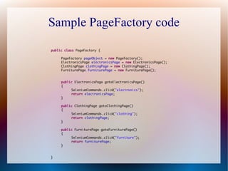 PageObectPattern | PDF | Web Development | Internet