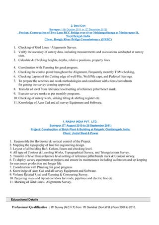 Bio Data Sukdeb Samanta | DOC