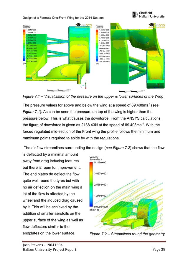 Design of a Formula One Front Wing for the 2014 Season (with ...