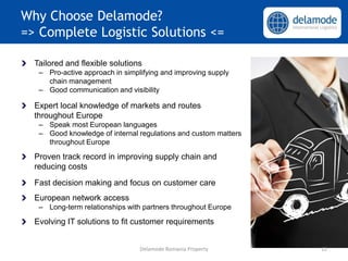 Delamode Romania_Company presentation_Domestic capabilities | PPT