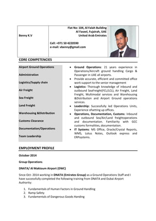 Benny Admin & Operations CV | PDF
