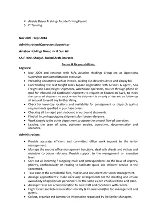 Benny Admin & Operations CV | PDF | Air Travel | Travel Type