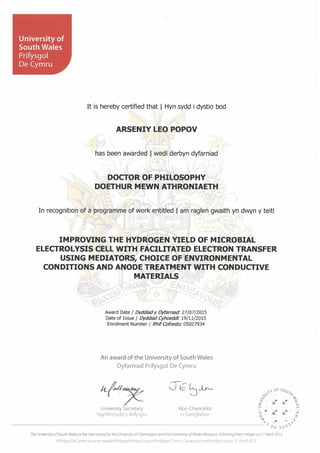 PhD certificate 14.12.2015