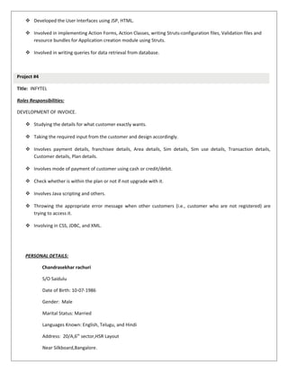 ChandraSekhar CV | PDF