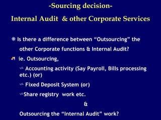 3a 10 Managing Outsourced Audit Activities | PPT