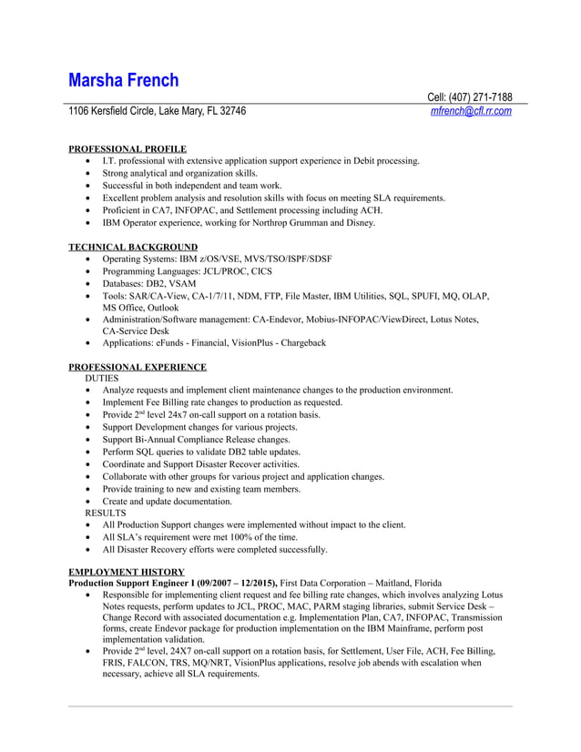 Marsha French Resume3x | PDF