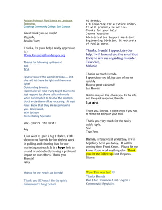 Brenda French kudos | PDF