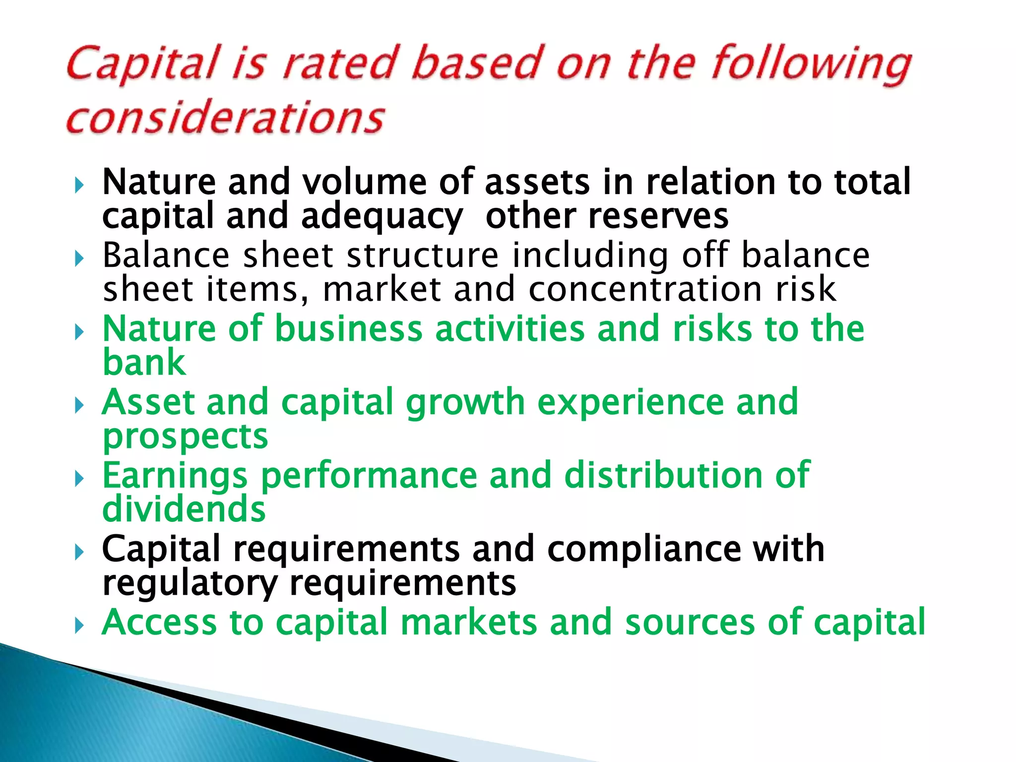 Bank analysis and rating using the CAMEL model | PPTX