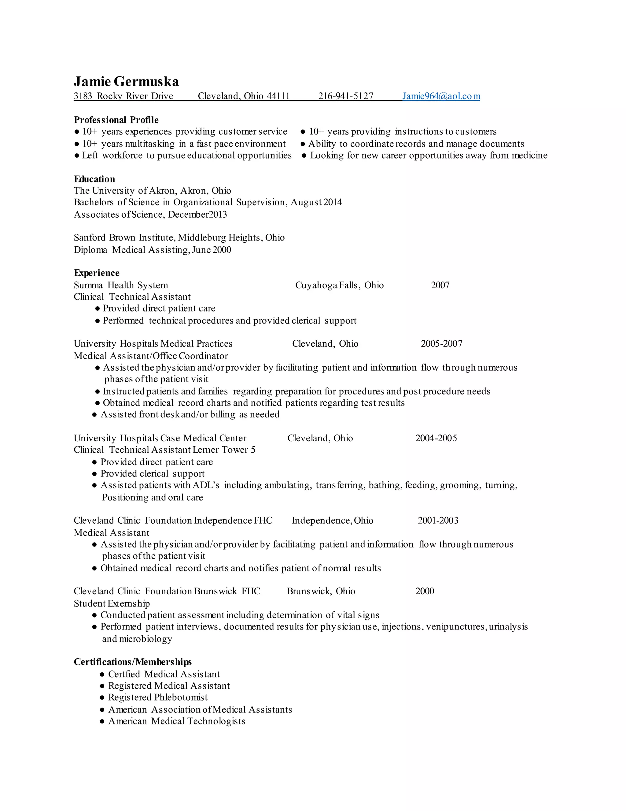 2nd Resume update | DOCX