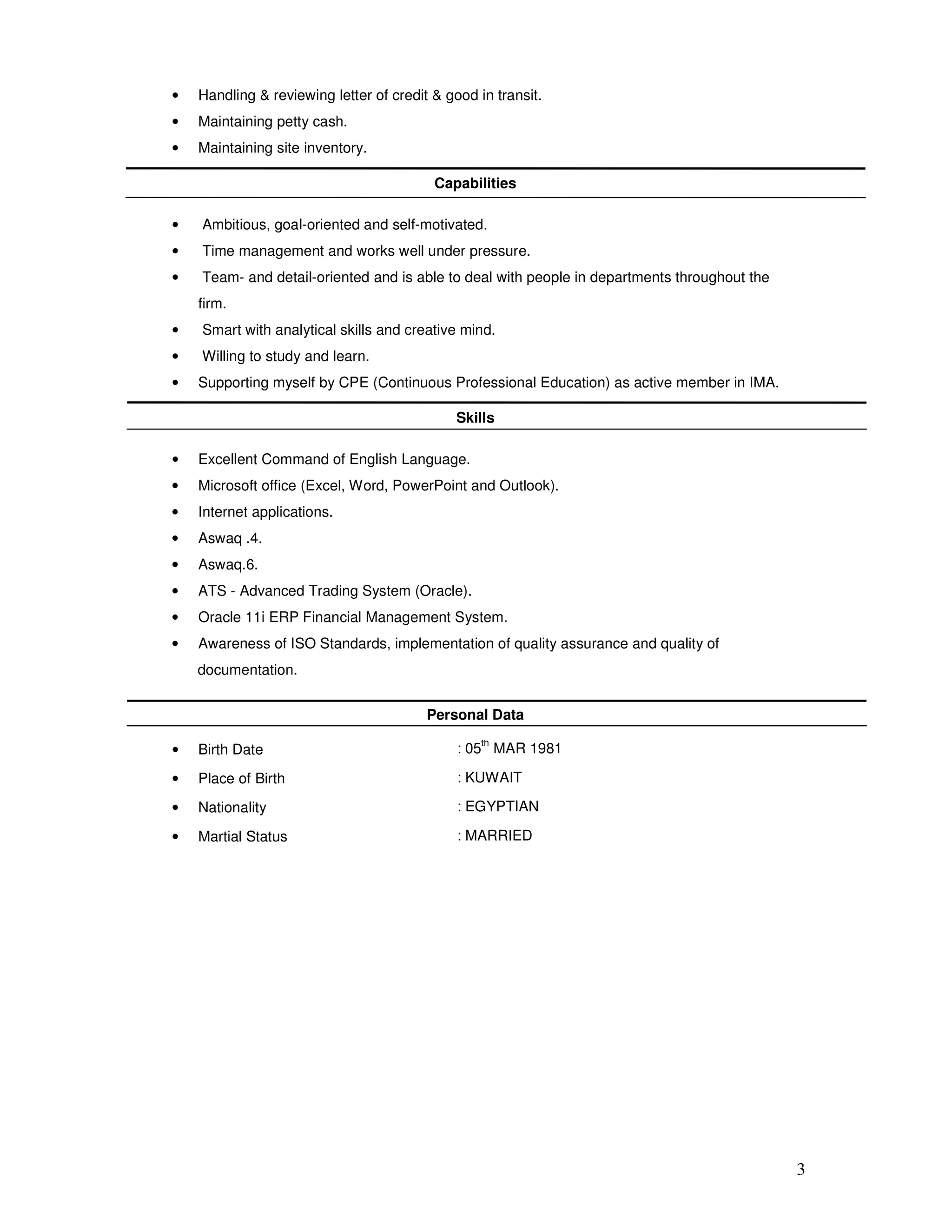 Hesham Badie CV | PDF