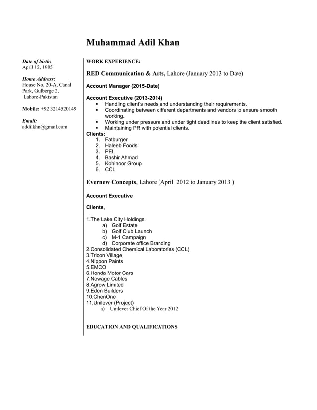 Muhammad Adil Khan | PDF