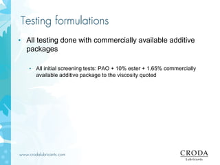 STLE 2014 Paul Bonner Croda - Perfad 3100 initial results | PDF