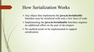 Inter ORB Protocol and Object Persistence & Object Serialization | PPT