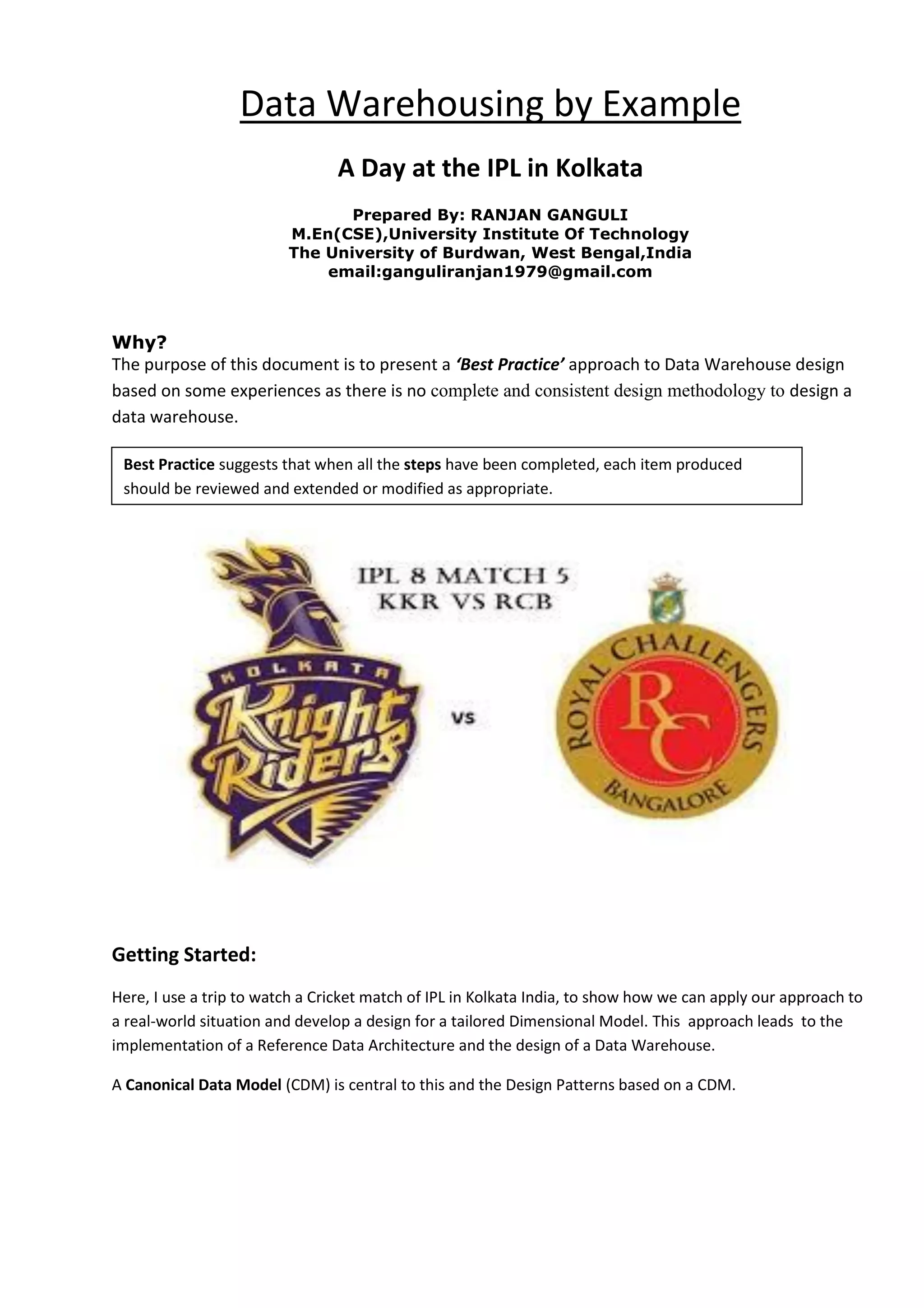 Data Warehousing by Example | PDF