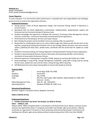 Prasad_BV_updated | DOC | Computing | Technology & Computing