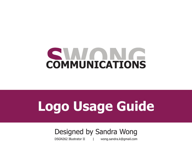 SWong_Logo Usage Guide | PDF