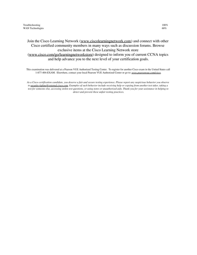Score Report CCNA | PDF