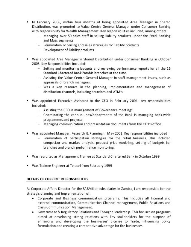 Luke Njovu CV