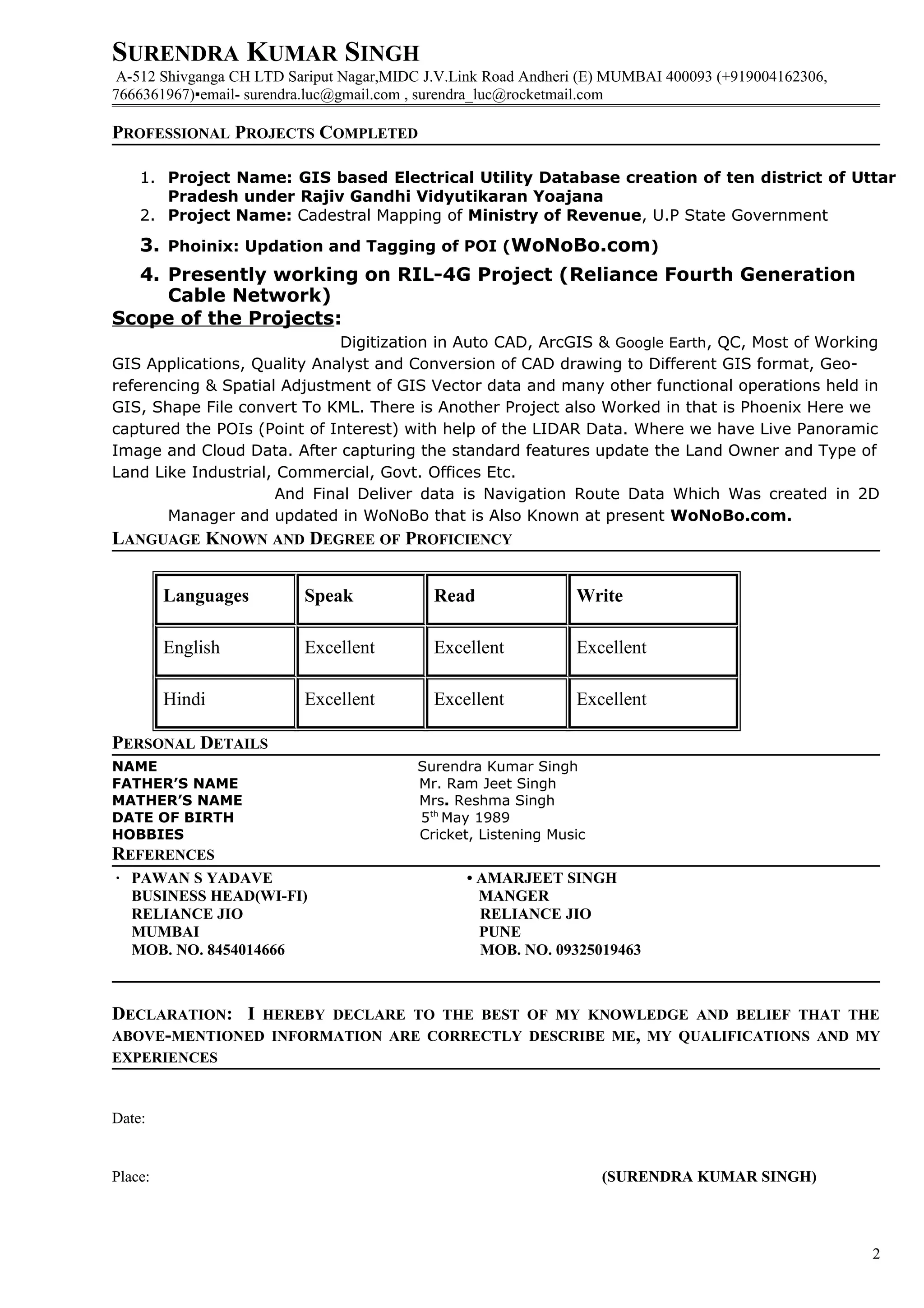 Surendra Resume | PDF