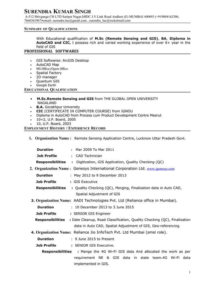 Surendra Resume | PDF