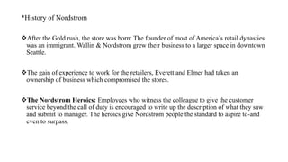 Nordstrom Retail Analysis | PPTX