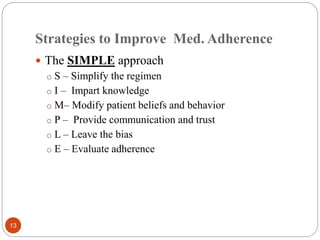 Medication Adherence-DBediako | PPTX