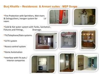 Burj MEP scope | PPT