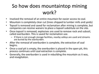 Mountaintop Coal Mining WV | PPTX