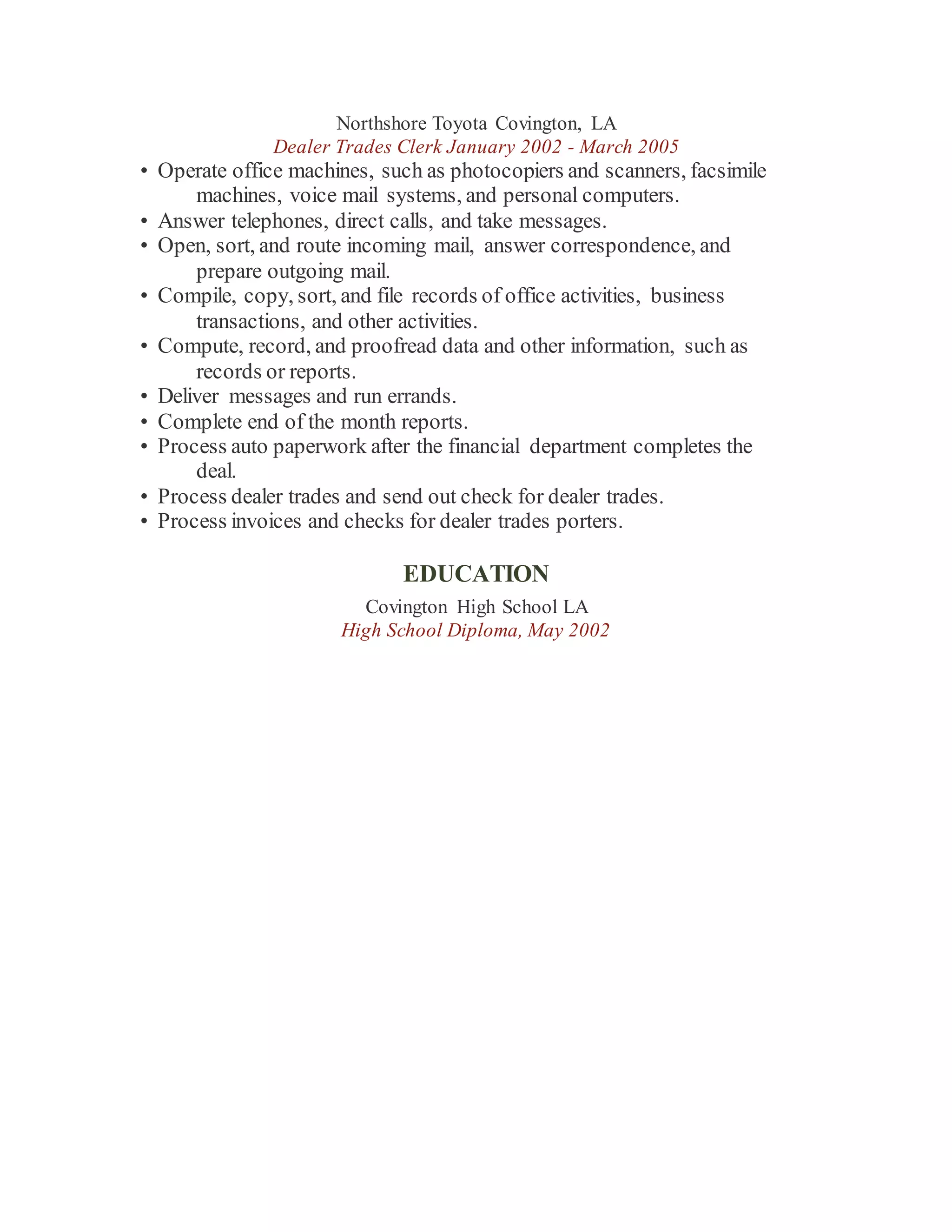 TERESA HUGHES RESUME | DOCX