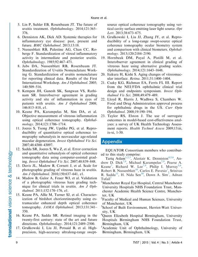 Puplication-Assesssment of Vitritis On OCT-Journel TVST | PDF | Eye and ...