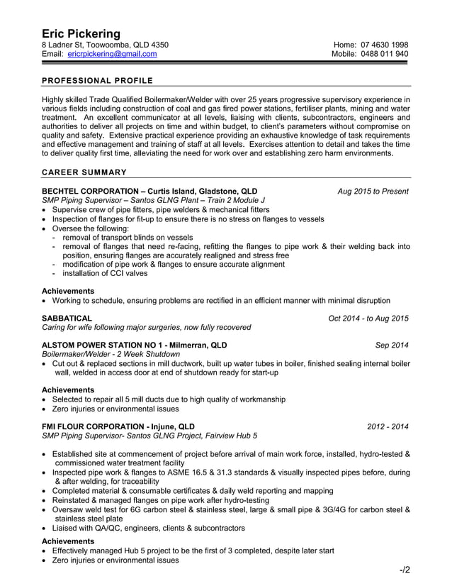 Resume Eric Pickering | PDF