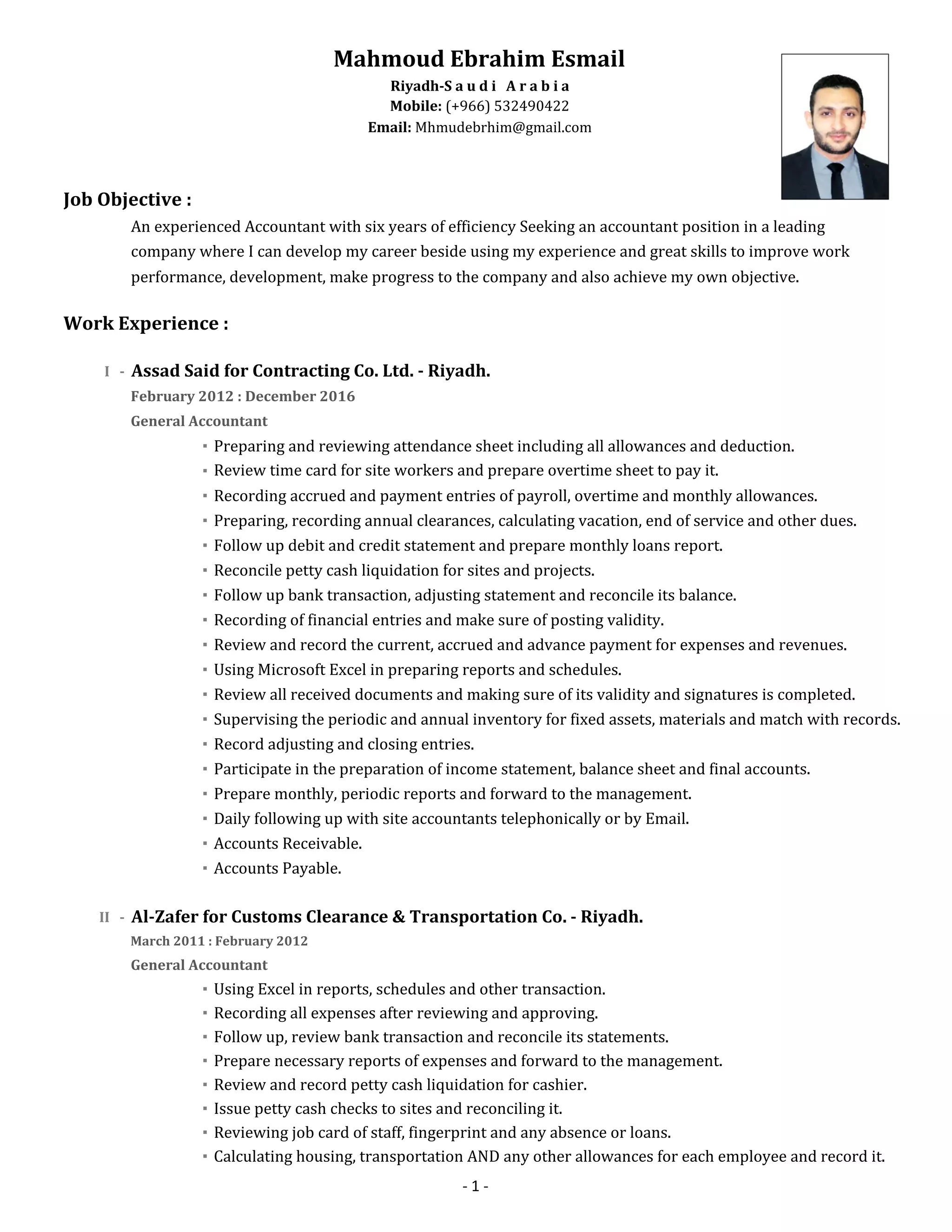 ACCOUNTANT CV | PDF
