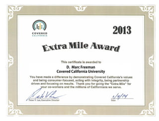 Extra Mile Award marc | PPT
