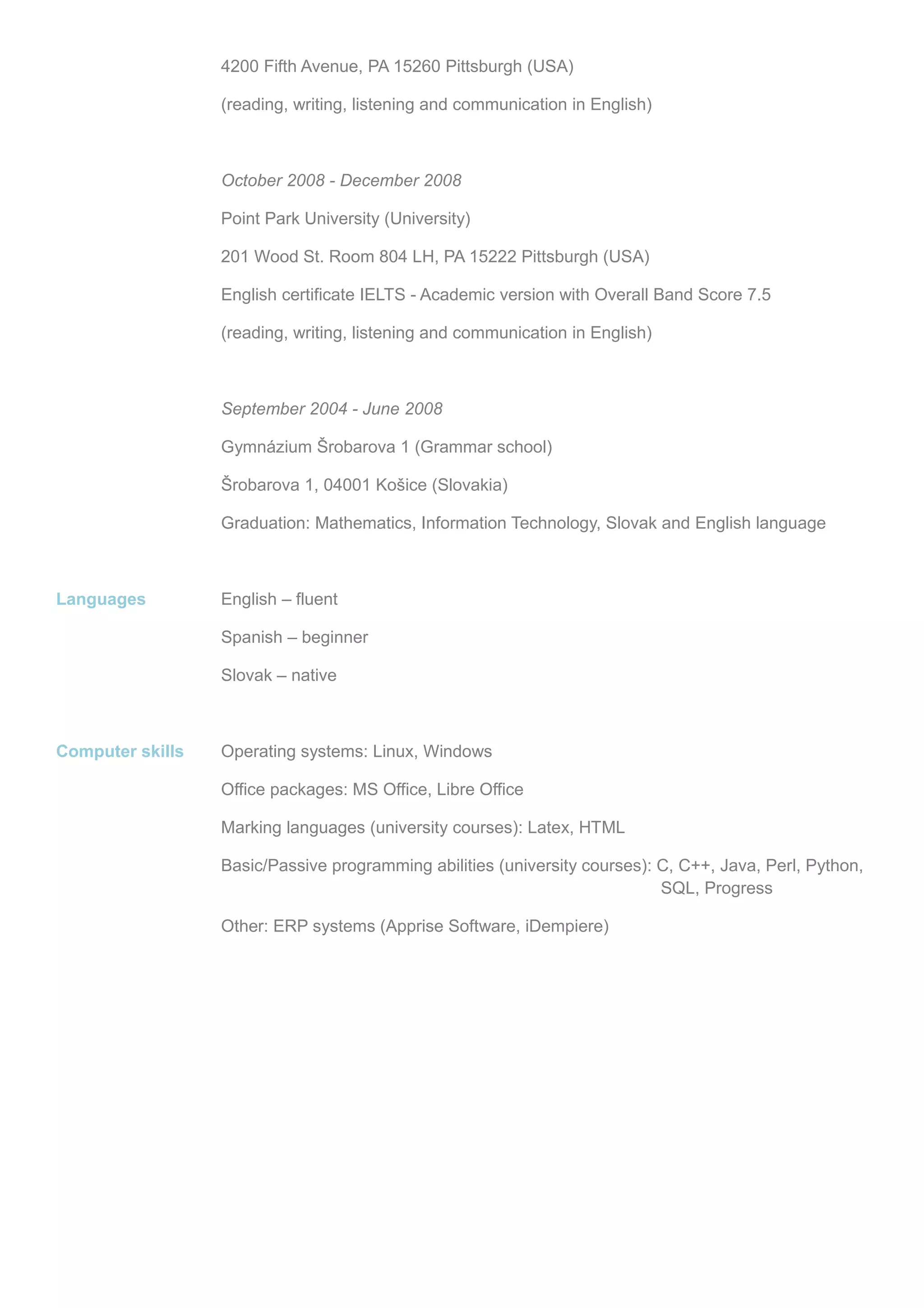 CV_Stanclova_Lenka | PDF