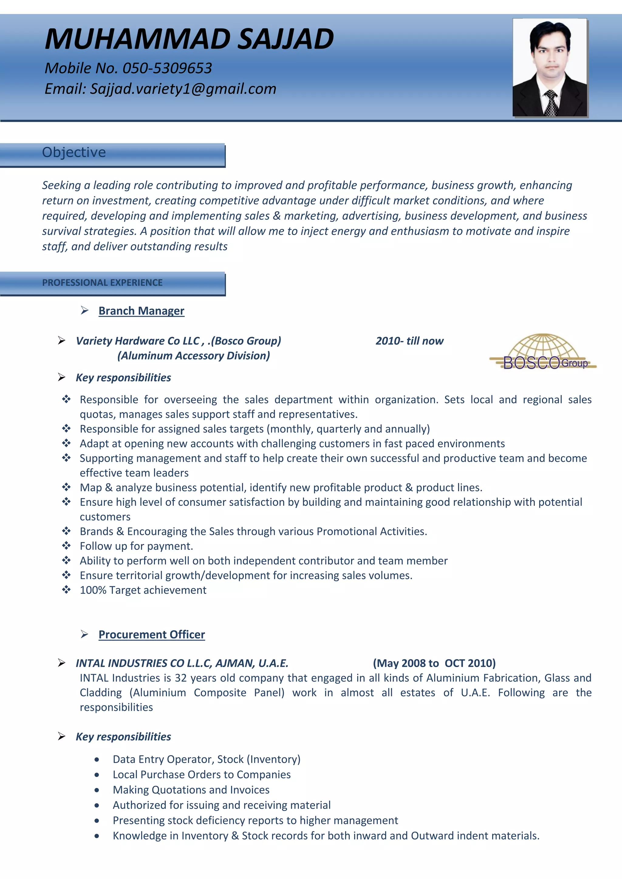 Sajjad cv | PDF