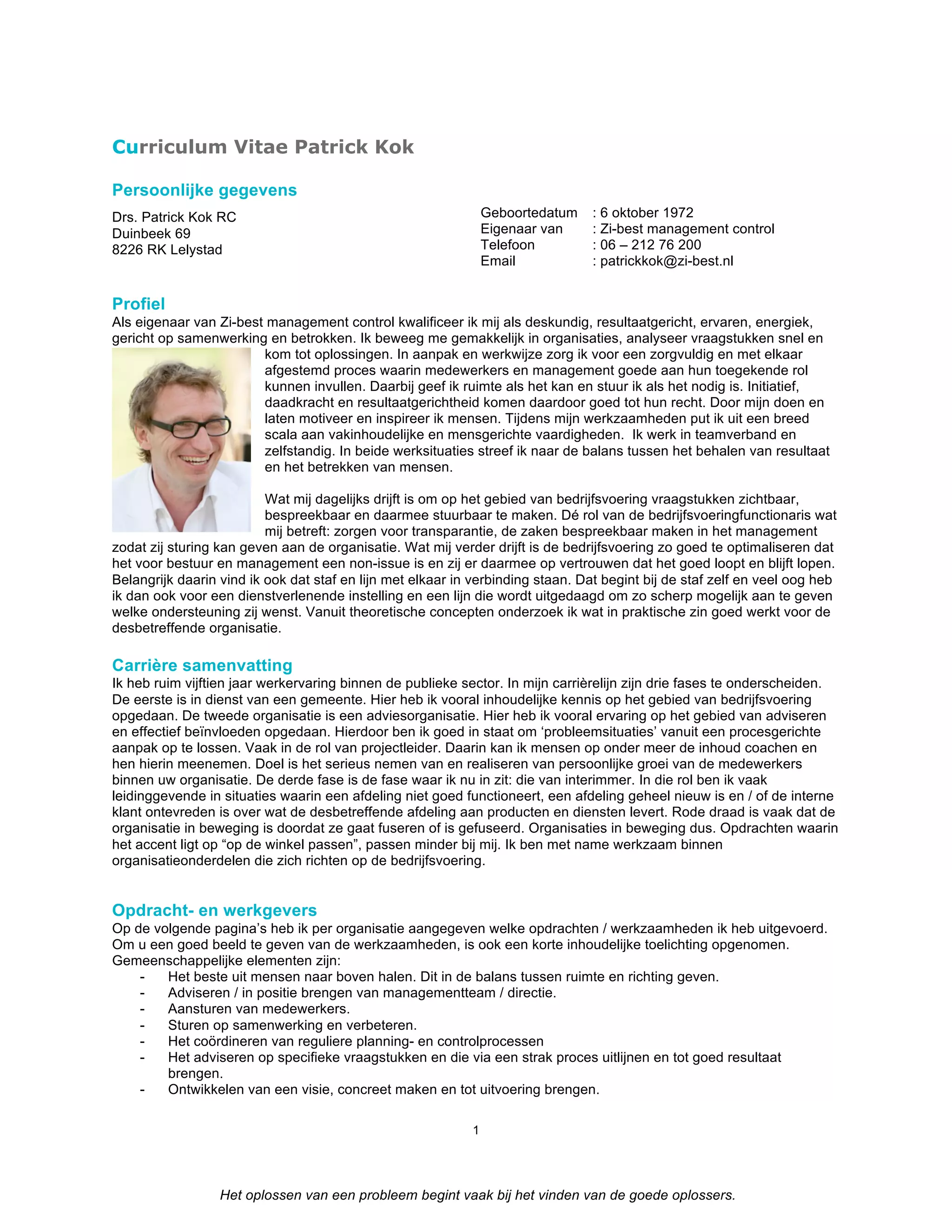 150105 CV Patrick Kok | PDF