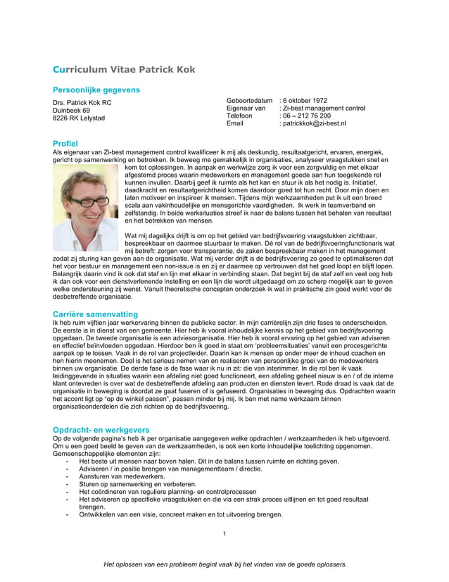 150105 CV Patrick Kok | PDF