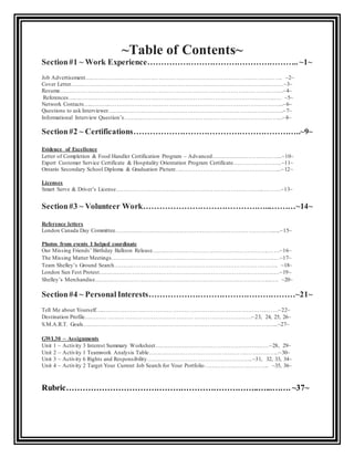 Designing Your Future full Portfolio | PDF