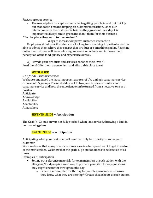 Customer Service Training Script Customer Service Training Script