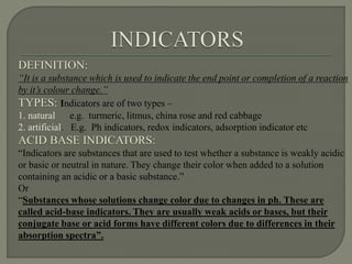 What does indicator mean store