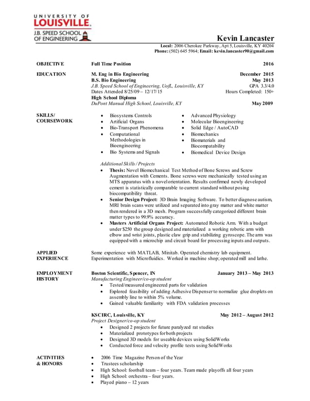 Kevin Lancaster Resume | PDF | Free Download