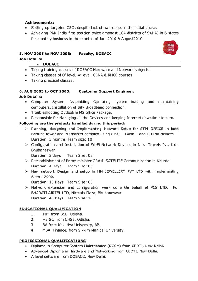 CV-DEBASIS_NARENDRA | DOC