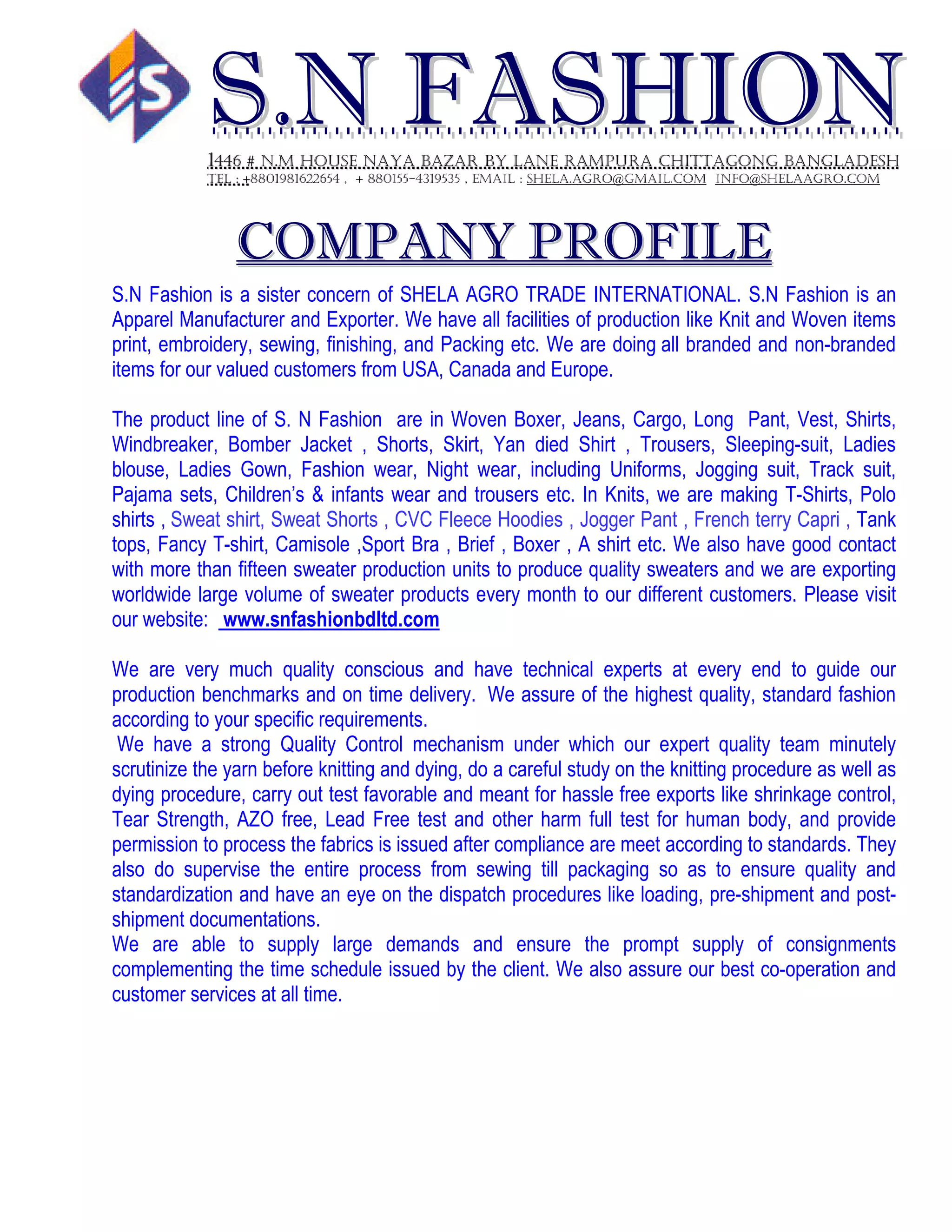 FACTORY PROFILE | PDF