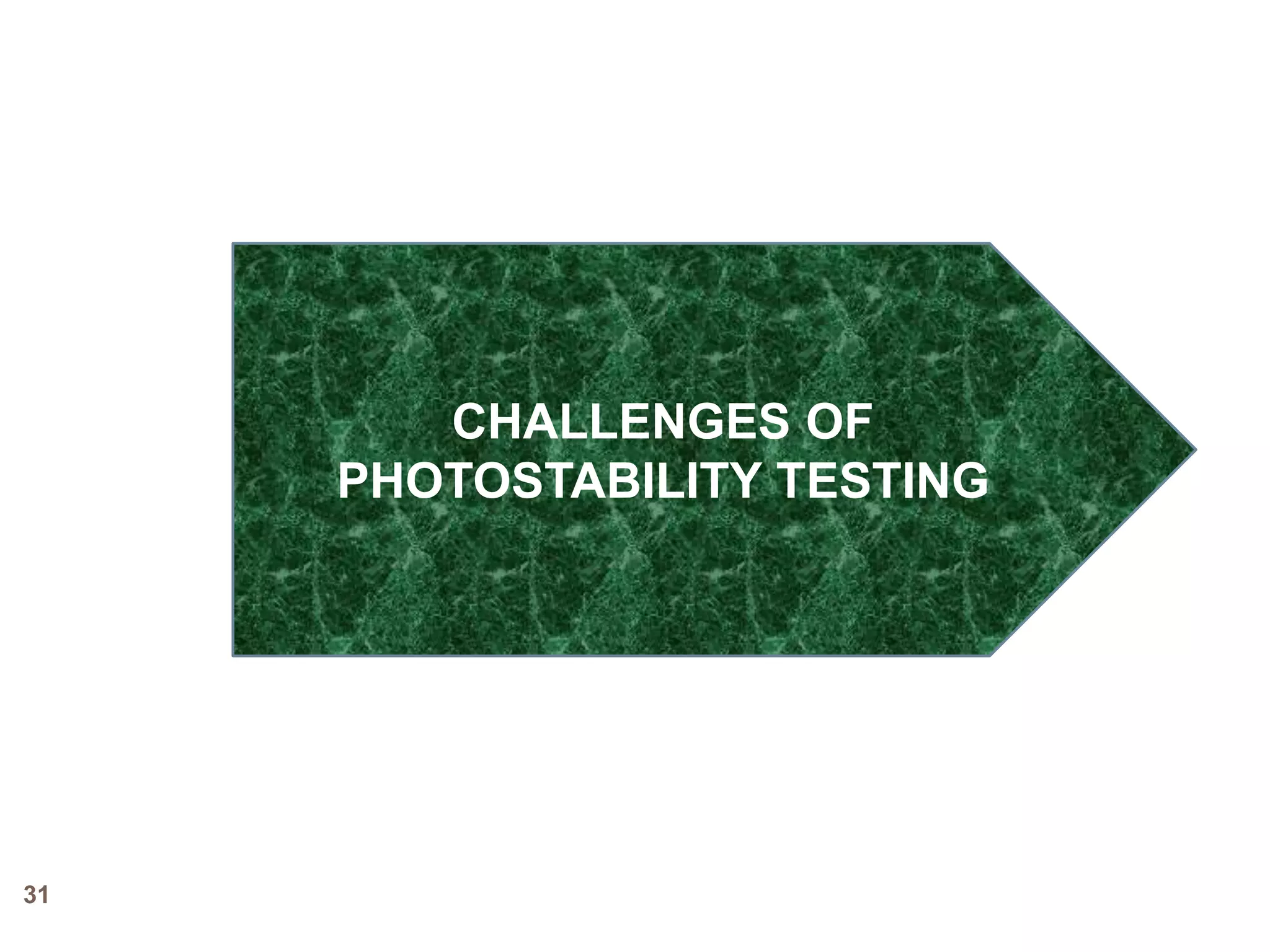 PHOTOSTABILITY TESTING SEM I SEMINAR | PPTX