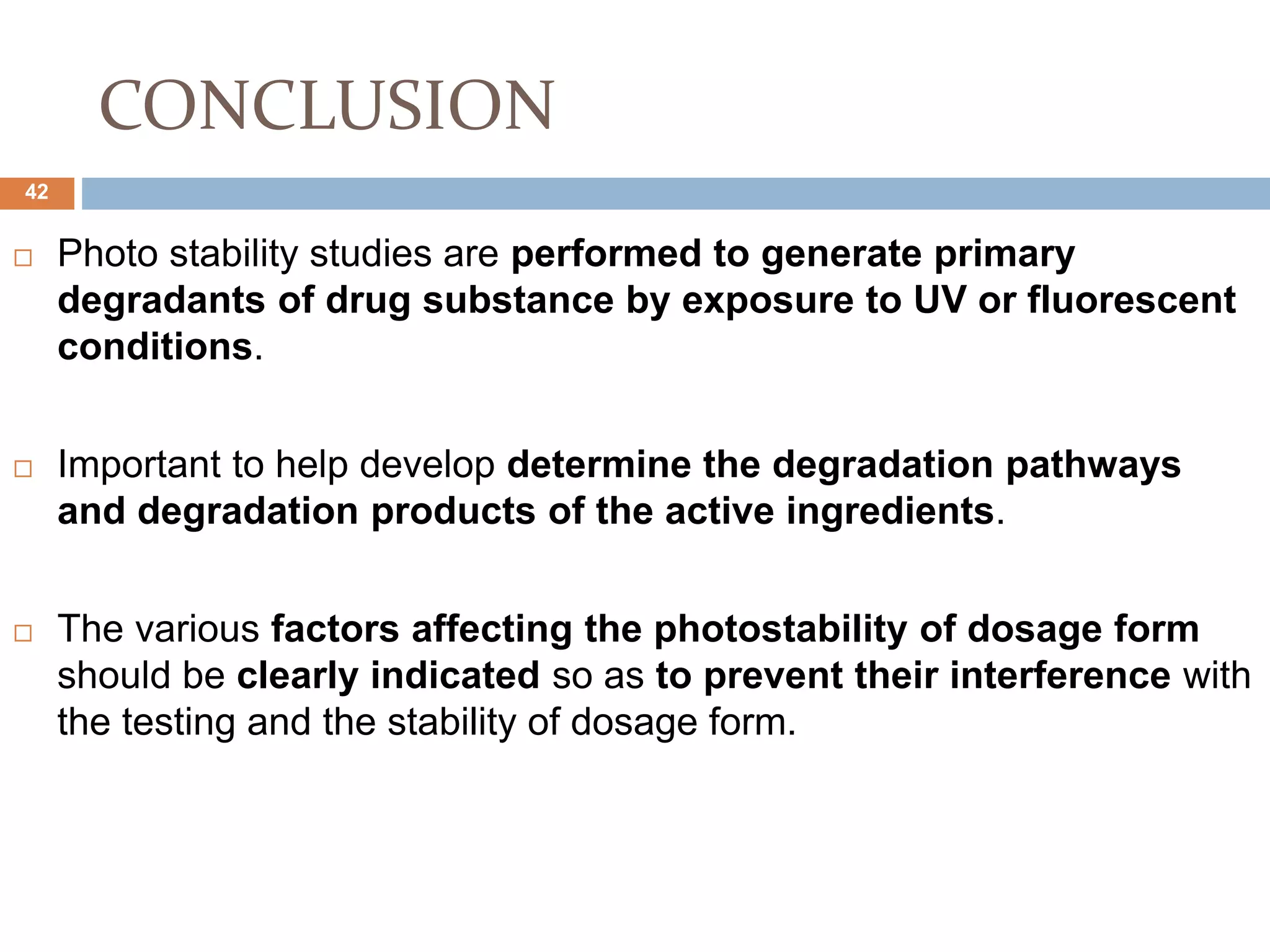 PHOTOSTABILITY TESTING SEM I SEMINAR | PPTX