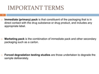 PHOTOSTABILITY TESTING SEM I SEMINAR | PPTX