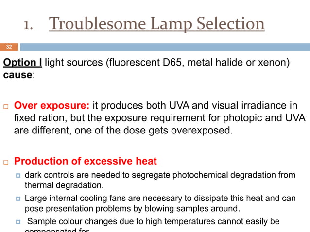 PHOTOSTABILITY TESTING SEM I SEMINAR | PPTX | Skin and Dermatology ...