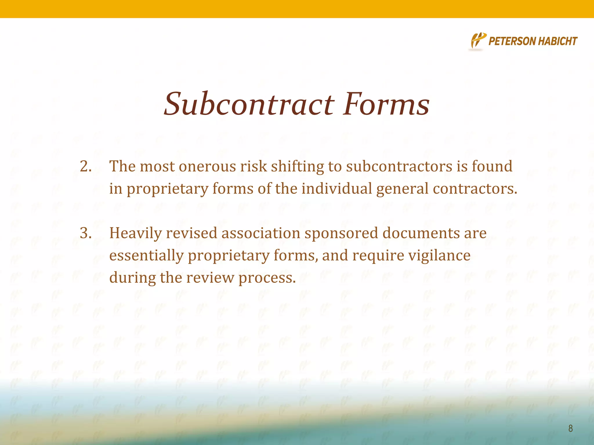 Subcontract Clauses.PPTX