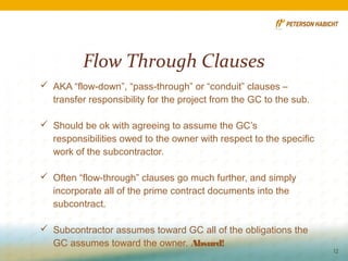 Subcontract Clauses.PPTX