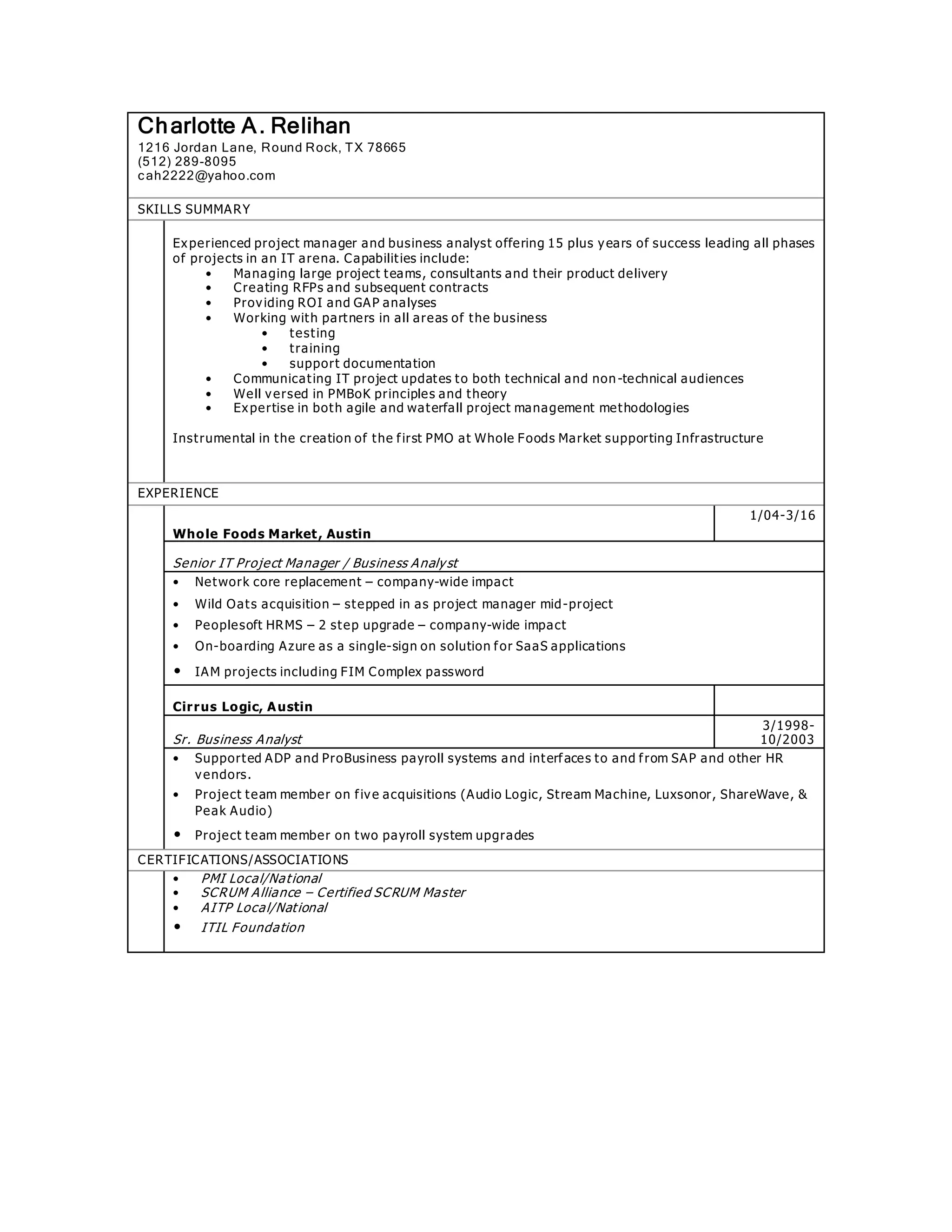 Relihan_Resume | PDF